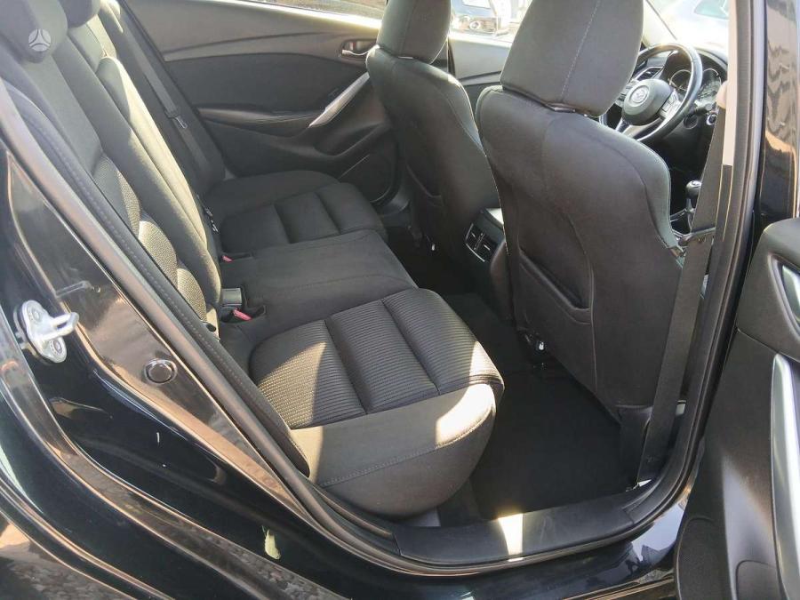 Black Mazda 6 2013 in Alytus, with an engine capacity of 2.18 L and mileage of 248 thousand km for 2900 €, photo 12 on AUTOMOTO.COM.LV