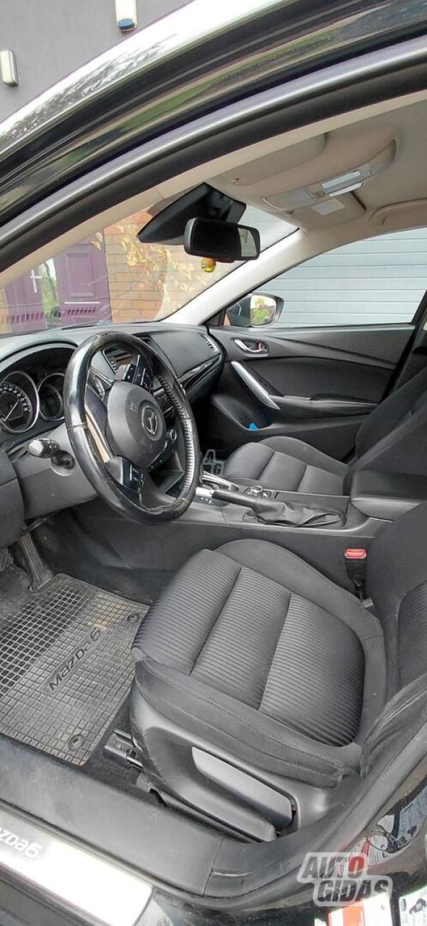 Black Mazda 6 2013 in Klaipeda, with an engine capacity of 2.20 L and mileage of 269 thousand km for 4100 €, photo 10 on AUTOMOTO.COM.LV