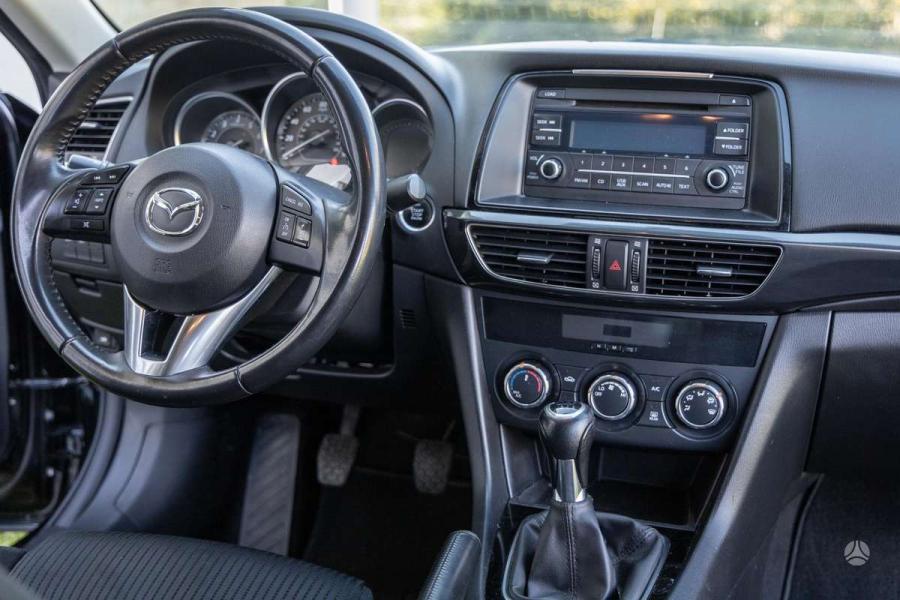 Melns Mazda 6 2014 Viļņa, ar dzinēja tilpumu 2.49 L un nobraukumu 188 tūkst. km par 8950 €, foto 6 vietnē AUTOMOTO.COM.LV