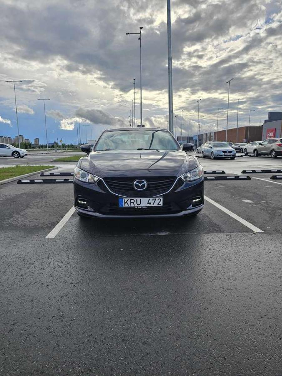 Black Mazda 6 2015 in Kaunas, with an engine capacity of 2.49 L and mileage of 145 thousand km for 7900 €, photo 3 on AUTOMOTO.COM.LV