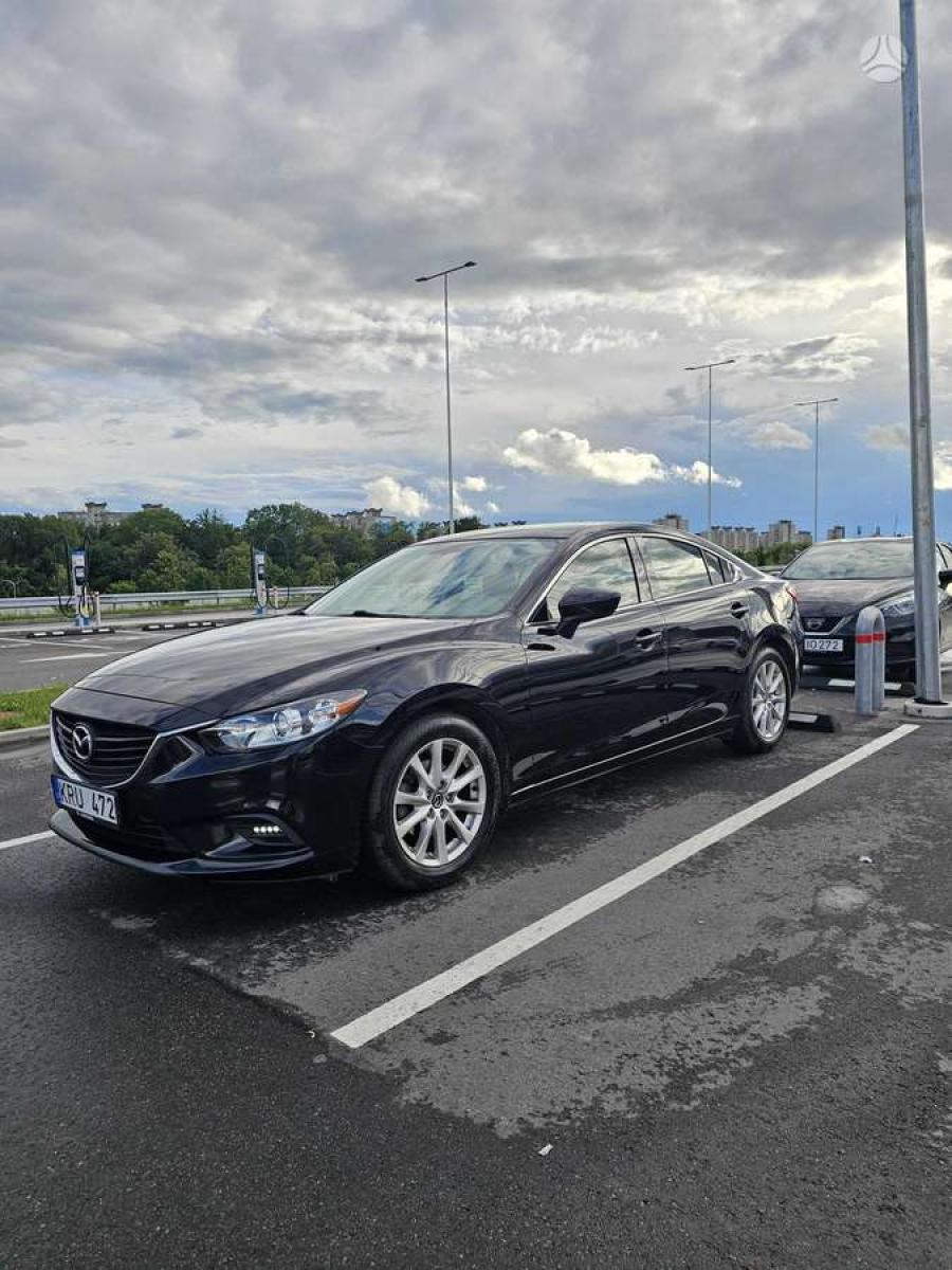 Black Mazda 6 2015 in Kaunas, with an engine capacity of 2.49 L and mileage of 145 thousand km for 7900 €, photo 4 on AUTOMOTO.COM.LV