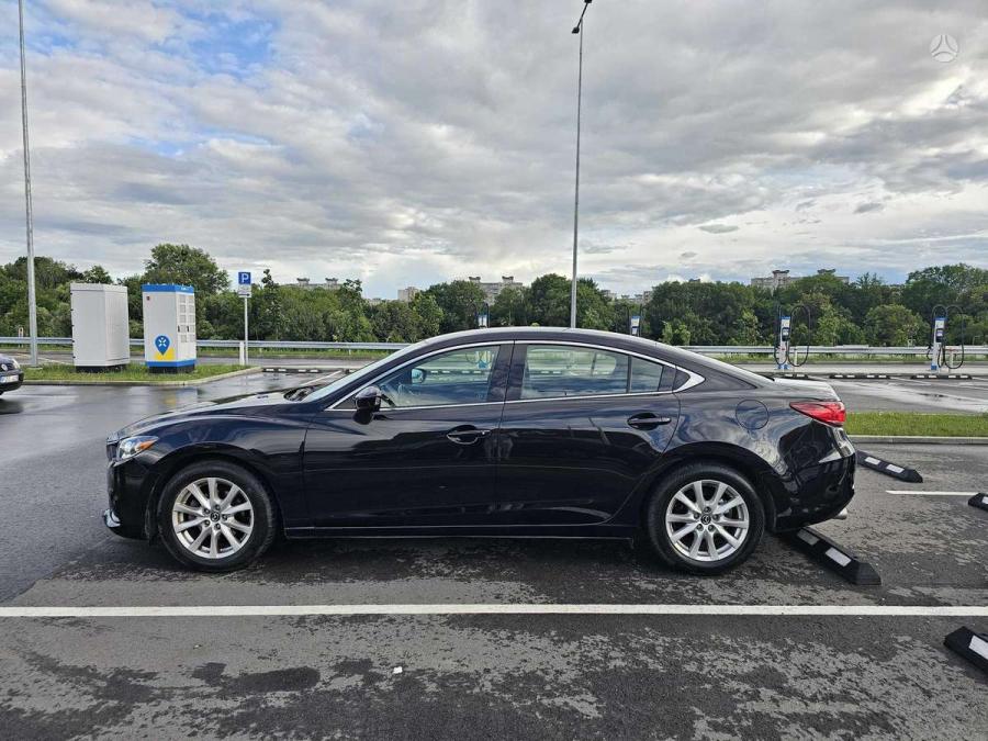 Black Mazda 6 2015 in Kaunas, with an engine capacity of 2.49 L and mileage of 145 thousand km for 7900 €, photo 5 on AUTOMOTO.COM.LV