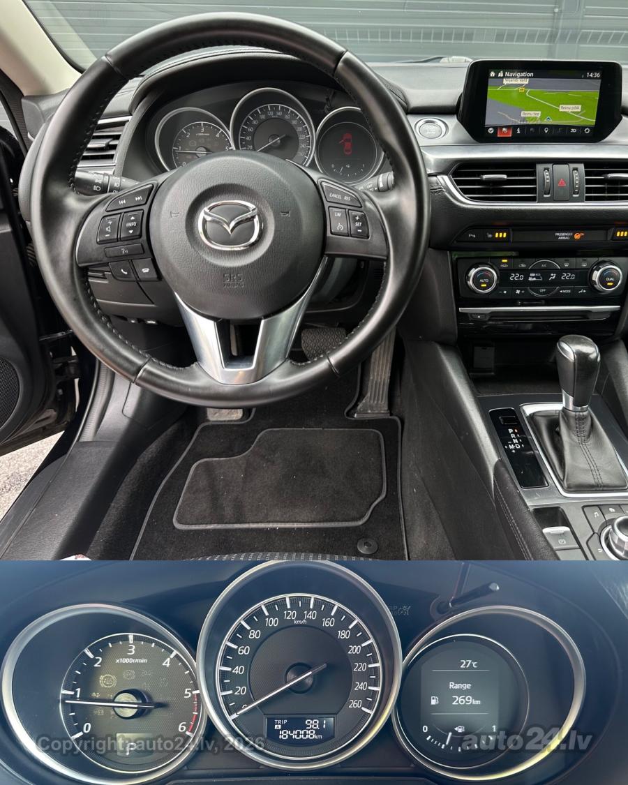 Melns Mazda 6 2016 Viljandi, ar dzinēja tilpumu 2.20 L un nobraukumu 184 tūkst. km par 10990 €, foto 20 vietnē AUTOMOTO.COM.LV