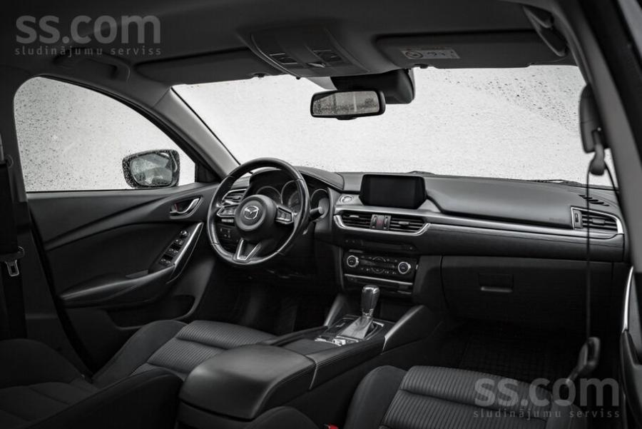Melns Mazda 6 2017 Rīga, ar dzinēja tilpumu 2.20 L un nobraukumu 211 tūkst. km par 9550 €, foto 15 vietnē AUTOMOTO.COM.LV