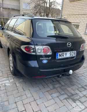 Black Mazda 6 2003 in Kaunas, with an engine capacity of 1.80 L and mileage of 228 thousand km for 1350 €, photo 2 on AUTOMOTO.COM.LV