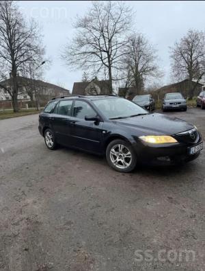 Black Mazda 6 2005 in Talsi, with an engine capacity of 2.00 L and mileage of 283 thousand km for 900 €, photo 3 on AUTOMOTO.COM.LV