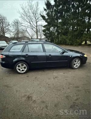 Black Mazda 6 2005 in Talsi, with an engine capacity of 2.00 L and mileage of 283 thousand km for 900 €, photo 4 on AUTOMOTO.COM.LV