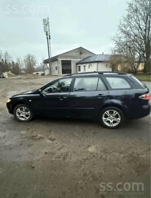 Black Mazda 6 2005 in Talsi, with an engine capacity of 2.00 L and mileage of 283 thousand km for 900 €, photo 5 on AUTOMOTO.COM.LV
