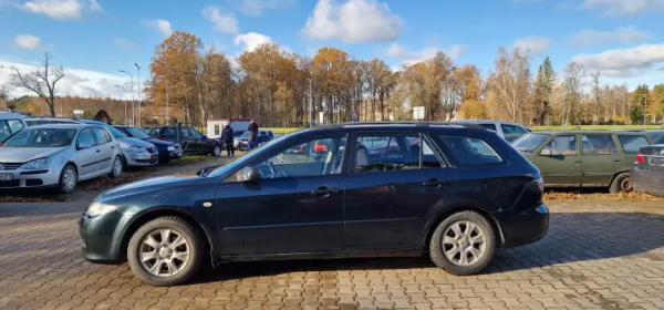 Black Mazda 6 2006 in Valmiera, with an engine capacity of 2.30 L and mileage of 235 thousand km for 1100 €, photo 5 on AUTOMOTO.COM.LV