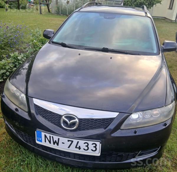 Melns Mazda 6 2006 Tukums, ar dzinēja tilpumu 2.00 L un nobraukumu 253 tūkst. km par 1100 €, foto 1 vietnē AUTOMOTO.COM.LV