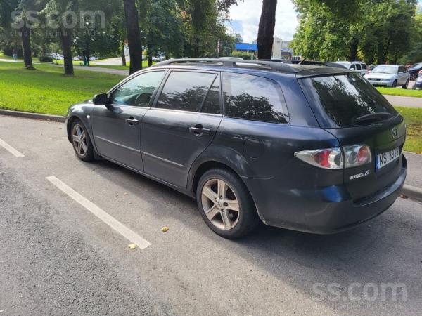 Black Mazda 6 2007 in Riga, with an engine capacity of 2.00 L and mileage of 329 thousand km for 650 €, photo 3 on AUTOMOTO.COM.LV