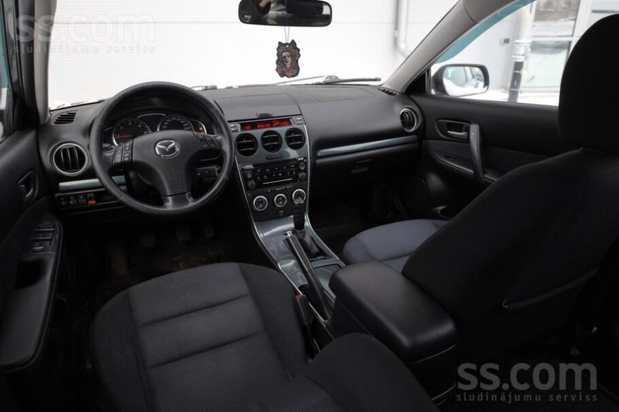 Melns Mazda 6 2007 Rīga, ar dzinēja tilpumu 2.00 L un nobraukumu 0 tūkst. km par 1195 €, foto 7 vietnē AUTOMOTO.COM.LV