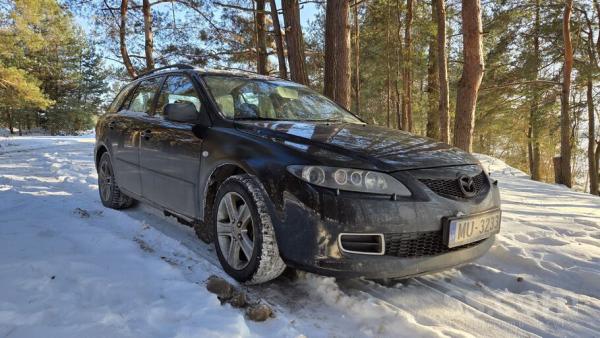 Black Mazda 6 2007 in Daugavpils, with an engine capacity of 2.30 L and mileage of 246 thousand km for 2200 €, photo 2 on AUTOMOTO.COM.LV