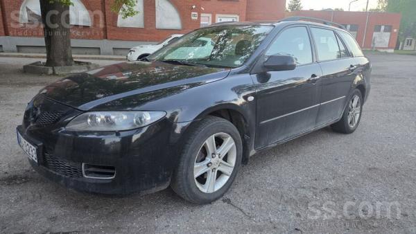 Черный Мазда 6 2007 в Даугавпилс, объемом двигателя 2.30 л и пробегом 246 тыс. км за 1750 €, фото 1 на AUTOMOTO.COM.LV