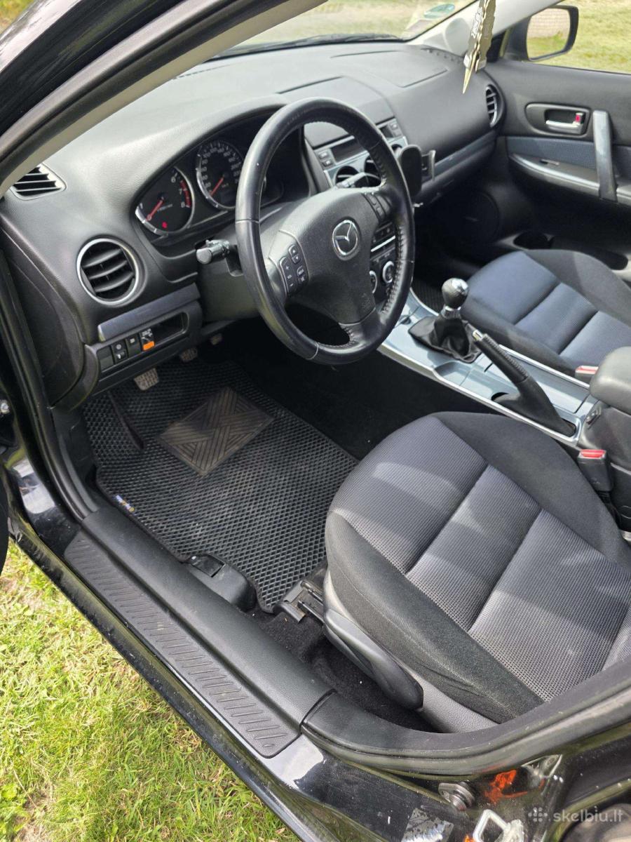 Melns Mazda 6 2007 Šauļi, ar dzinēja tilpumu 2.00 L un nobraukumu 211 tūkst. km par 1900 €, foto 9 vietnē AUTOMOTO.COM.LV