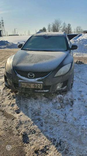 Melns Mazda 6 2008 Viļņa, ar dzinēja tilpumu 2.00 L un nobraukumu 340 tūkst. km par 1100 €, foto  vietnē AUTOMOTO.COM.LV