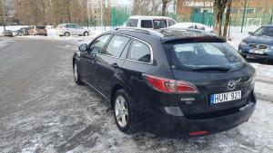 Black Mazda 6 2008 in Vilnius, with an engine capacity of 2.00 L and mileage of 350 thousand km for 950 €, photo 6 on AUTOMOTO.COM.LV