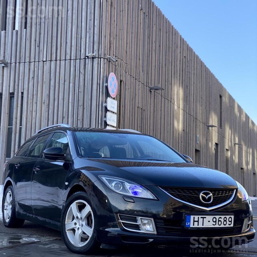 Black Mazda 6 2008 in Jelgava, with an engine capacity of 2.00 L and mileage of 257 thousand km for 500 €, photo 4 on AUTOMOTO.COM.LV