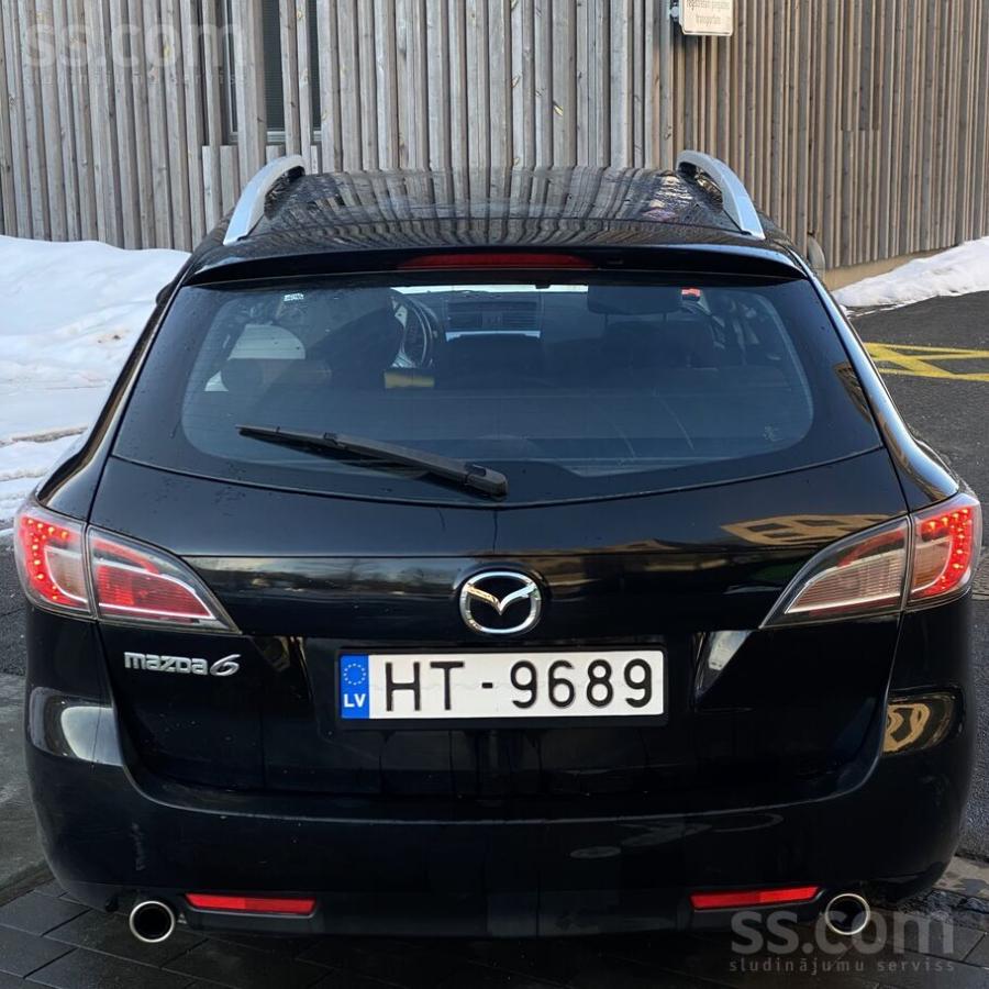 Black Mazda 6 2008 in Jelgava, with an engine capacity of 2.00 L and mileage of 257 thousand km for 500 €, photo 5 on AUTOMOTO.COM.LV