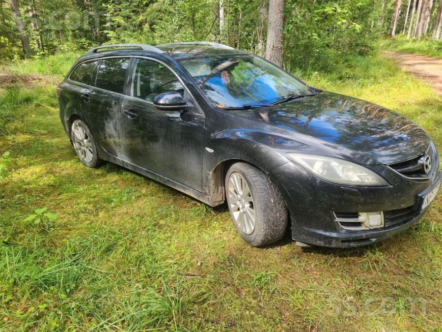 Black Mazda 6 2008 in Gulbene, with an engine capacity of 2.00 L and mileage of 282 thousand km for 1000 €, photo 1 on AUTOMOTO.COM.LV
