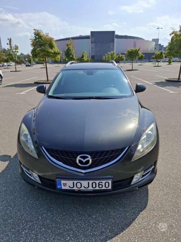 Melns Mazda 6 2008 Panevēža, ar dzinēja tilpumu 2.00 L un nobraukumu 307 tūkst. km par 2200 €, foto 4 vietnē AUTOMOTO.COM.LV