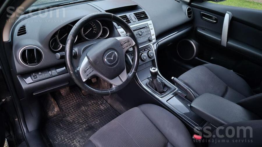 Melns Mazda 6 2008 Jēkabpils, ar dzinēja tilpumu 2.00 L un nobraukumu 330 tūkst. km par 720 €, foto 4 vietnē AUTOMOTO.COM.LV