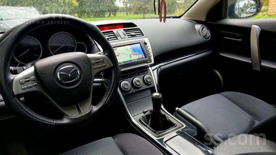Черный Мазда 6 2008 в Елгава, объемом двигателя 2.00 л и пробегом 312 тыс. км за 1890 €, фото 6 на AUTOMOTO.COM.LV