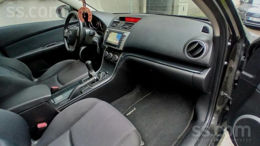 Черный Мазда 6 2008 в Елгава, объемом двигателя 2.00 л и пробегом 312 тыс. км за 1890 €, фото 7 на AUTOMOTO.COM.LV