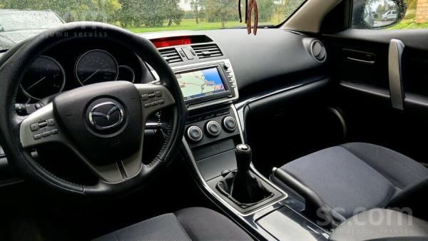 Black Mazda 6 2008 in Jelgava, with an engine capacity of 2.00 L and mileage of 312 thousand km for 1890 €, photo 6 on AUTOMOTO.COM.LV