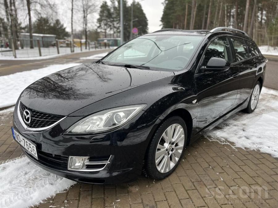Черный Мазда 6 2008 в Валмиера, объемом двигателя 1.80 л и пробегом 269 тыс. км за 2890 €, фото 1 на AUTOMOTO.COM.LV
