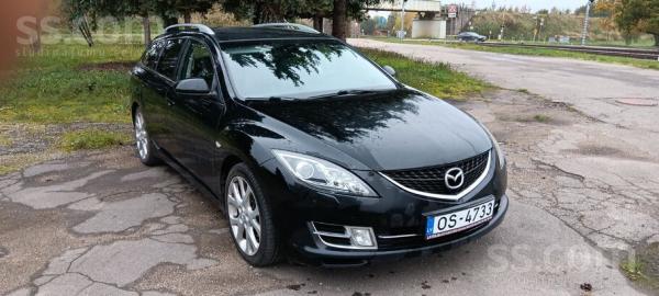 Black Mazda 6 2008 in Jelgava, with an engine capacity of 2.00 L and mileage of 0 thousand km for 2500 €, photo 1 on AUTOMOTO.COM.LV