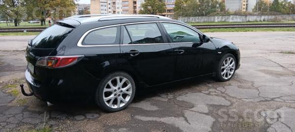 Black Mazda 6 2008 in Jelgava, with an engine capacity of 2.00 L and mileage of 0 thousand km for 2500 €, photo 4 on AUTOMOTO.COM.LV