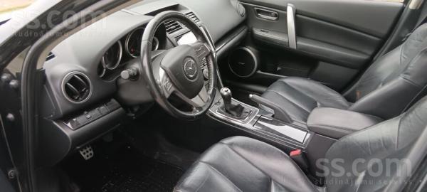 Black Mazda 6 2008 in Jelgava, with an engine capacity of 2.00 L and mileage of 0 thousand km for 2500 €, photo 8 on AUTOMOTO.COM.LV