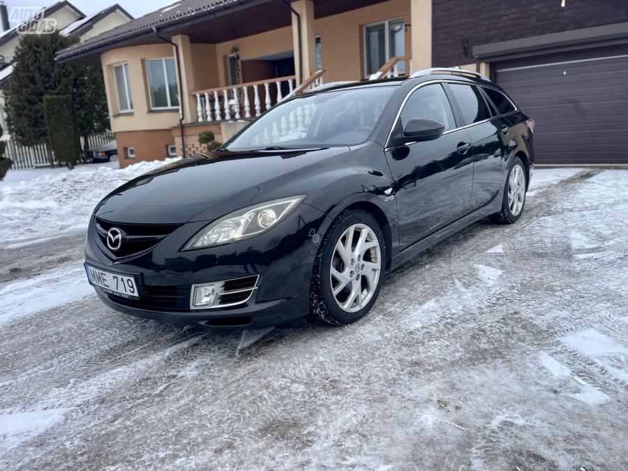 Black Mazda 6 2009 in Vilnius, with an engine capacity of 2.00 L and mileage of 290 thousand km for 2900 €, photo 1 on AUTOMOTO.COM.LV