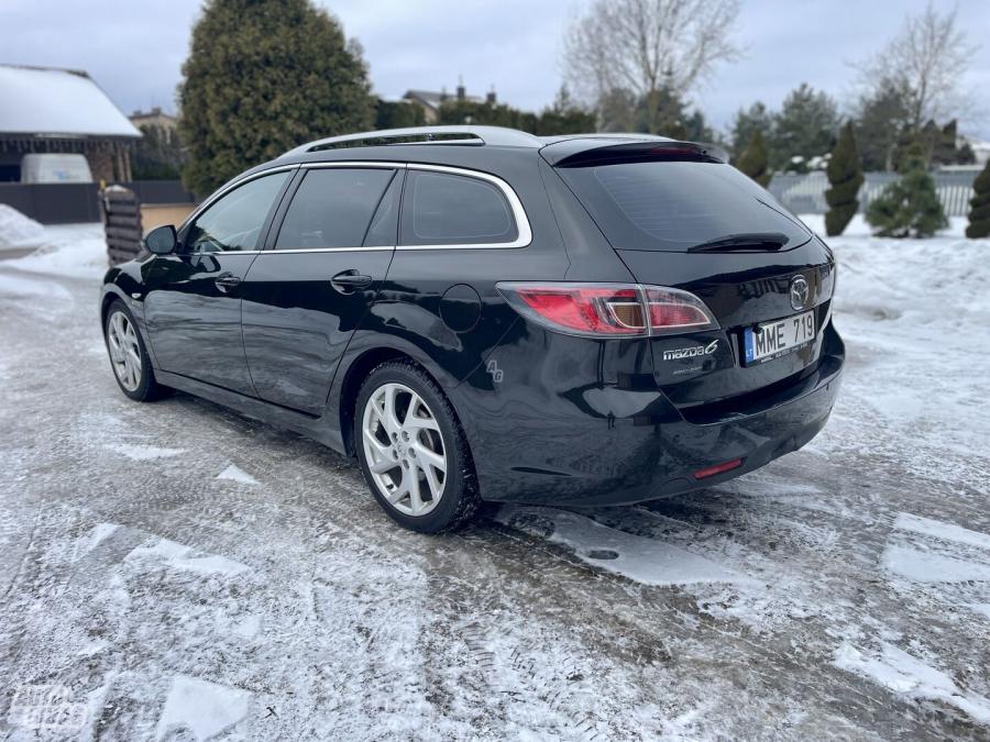 Black Mazda 6 2009 in Vilnius, with an engine capacity of 2.00 L and mileage of 290 thousand km for 2900 €, photo 4 on AUTOMOTO.COM.LV