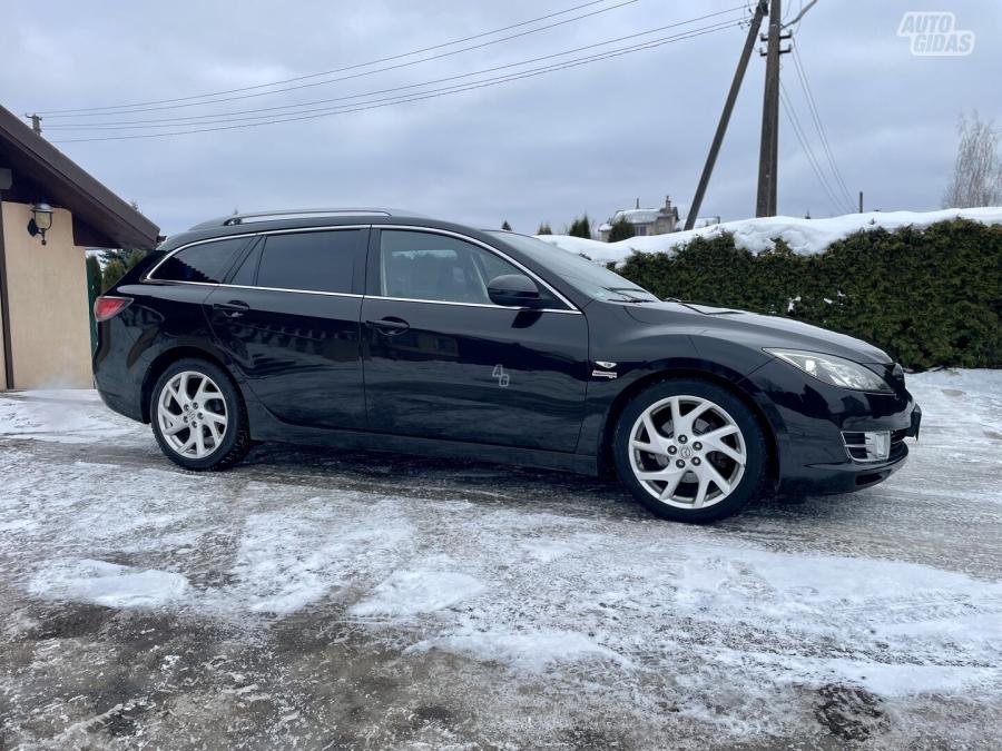 Black Mazda 6 2009 in Vilnius, with an engine capacity of 2.00 L and mileage of 290 thousand km for 2900 €, photo 7 on AUTOMOTO.COM.LV