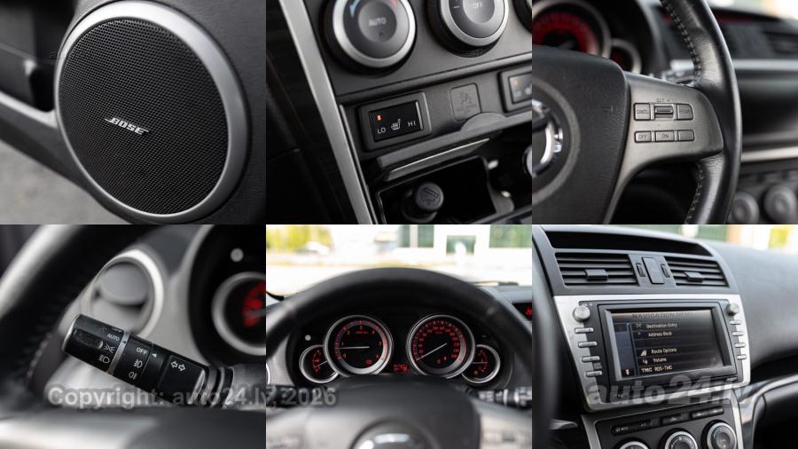 Black Mazda 6 2009 in Tallinn, with an engine capacity of 2.00 L and mileage of 348 thousand km for 2998 €, photo 9 on AUTOMOTO.COM.LV