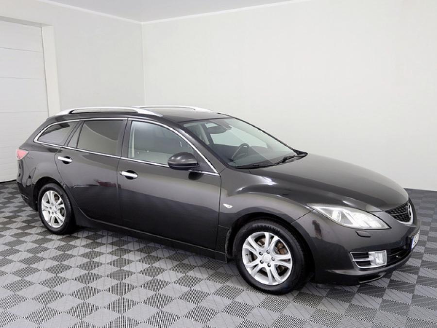 Black Mazda 6 2009 in Tallinn, with an engine capacity of 2.00 L and mileage of 349 thousand km for 1499 €, photo 1 on AUTOMOTO.COM.LV