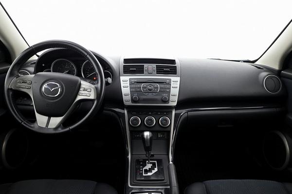Black Mazda 6 2009 in Tallinn, with an engine capacity of 2.00 L and mileage of 349 thousand km for 1499 €, photo 6 on AUTOMOTO.COM.LV