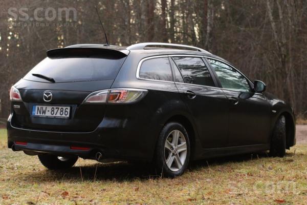 Black Mazda 6 2010 in Kuldiga, with an engine capacity of 2.20 L and mileage of 284 thousand km for 3000 €, photo 1 on AUTOMOTO.COM.LV