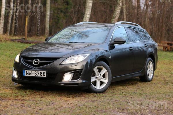Black Mazda 6 2010 in Kuldiga, with an engine capacity of 2.20 L and mileage of 284 thousand km for 3000 €, photo 2 on AUTOMOTO.COM.LV
