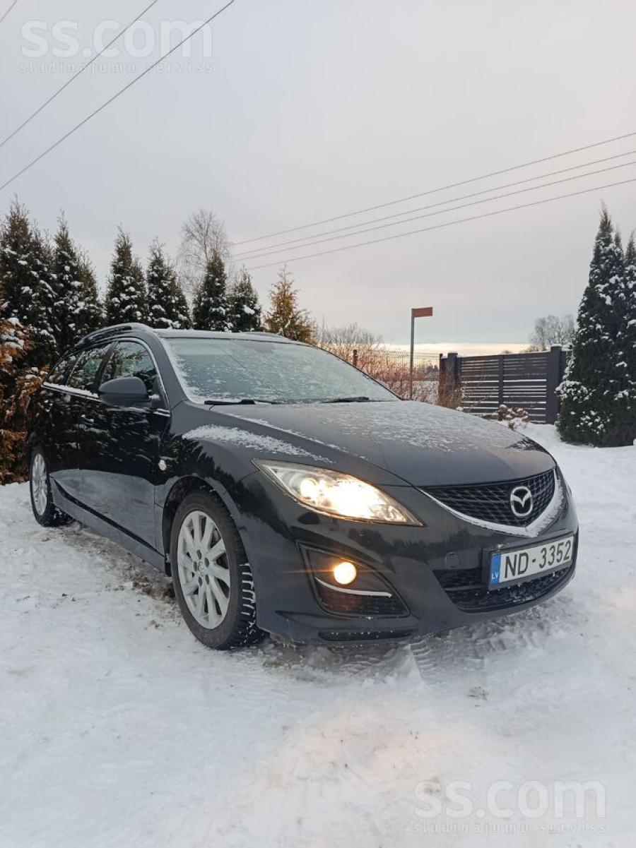Melns Mazda 6 2010 Rīga, ar dzinēja tilpumu 2.20 L un nobraukumu 315 tūkst. km par 2000 €, foto 2 vietnē AUTOMOTO.COM.LV