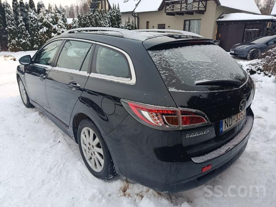 Melns Mazda 6 2010 Rīga, ar dzinēja tilpumu 2.20 L un nobraukumu 315 tūkst. km par 2000 €, foto 7 vietnē AUTOMOTO.COM.LV