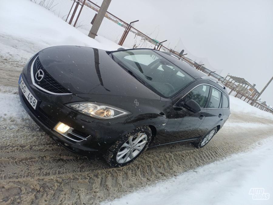 Black Mazda 6 2010 in Kretinga, with an engine capacity of 2.20 L and mileage of 353 thousand km for 2290 €, photo 6 on AUTOMOTO.COM.LV