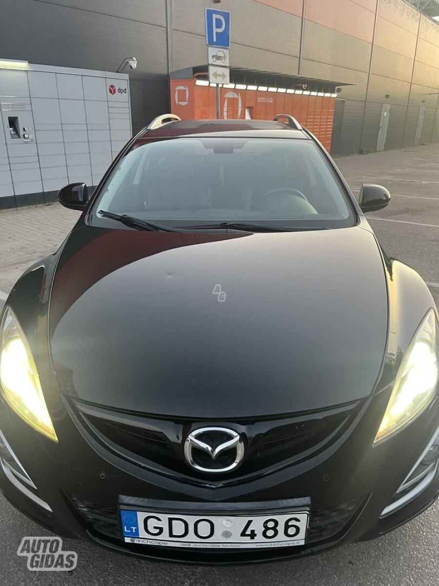 Black Mazda 6 2011 in Klaipeda, with an engine capacity of 2.20 L and mileage of 178 thousand km for 3300 €, photo 8 on AUTOMOTO.COM.LV