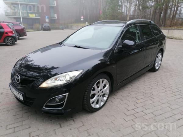 Черный Мазда 6 2011 в Юрмала, объемом двигателя 2.20 л и пробегом 242 тыс. км за 4300 €, фото 6 на AUTOMOTO.COM.LV