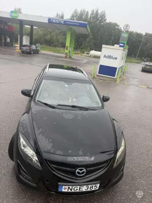 Black Mazda 6 2011 in Vilnius, with an engine capacity of 2.18 L and mileage of 394 thousand km for 3000 €, photo 4 on AUTOMOTO.COM.LV