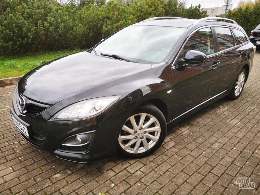 Black Mazda 6 2011 in Klaipeda, with an engine capacity of 2.20 L and mileage of 171 thousand km for 3390 €, photo 4 on AUTOMOTO.COM.LV