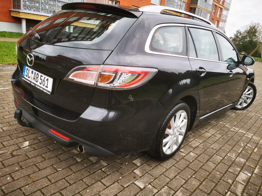 Black Mazda 6 2011 in Klaipeda, with an engine capacity of 2.20 L and mileage of 171 thousand km for 3390 €, photo 7 on AUTOMOTO.COM.LV