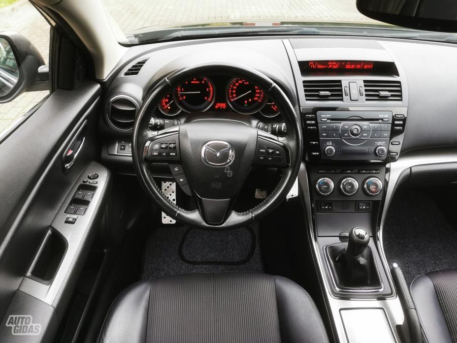 Black Mazda 6 2011 in Klaipeda, with an engine capacity of 2.20 L and mileage of 171 thousand km for 3390 €, photo 23 on AUTOMOTO.COM.LV